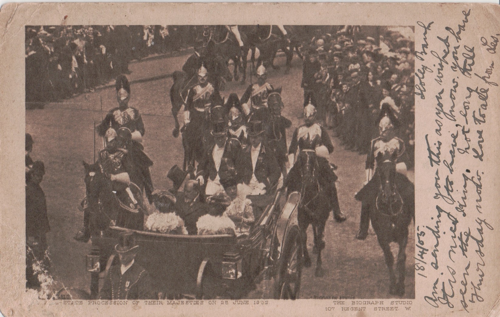 The Biograph Studio, London – undivided-back postcards