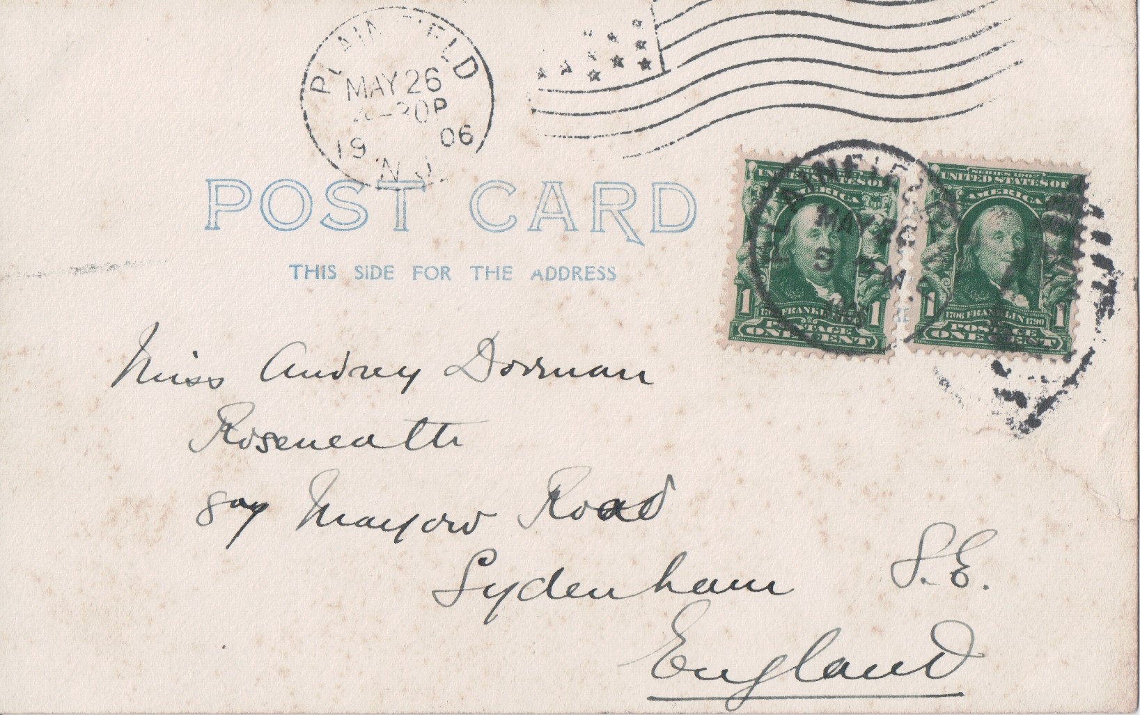 One-off Cards – undivided-back postcards