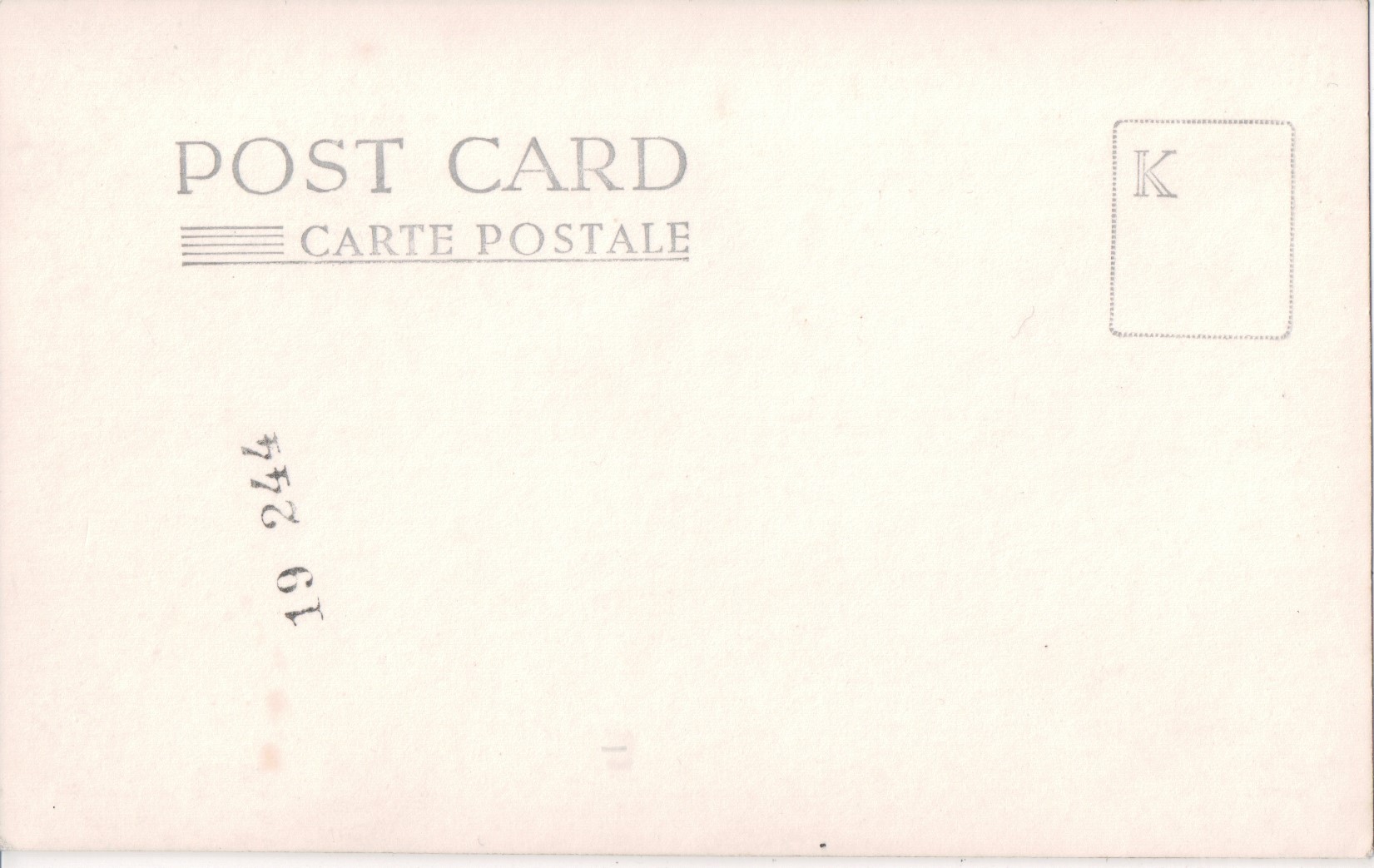 One-off Cards – undivided-back postcards