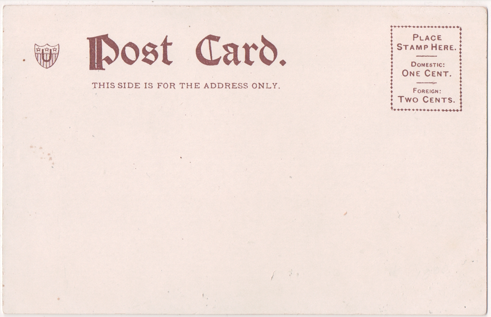 Directory U – undivided-back postcards